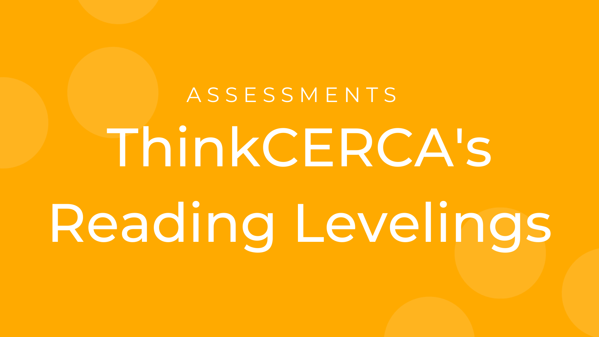 ThinkCERCA's Professional Learning